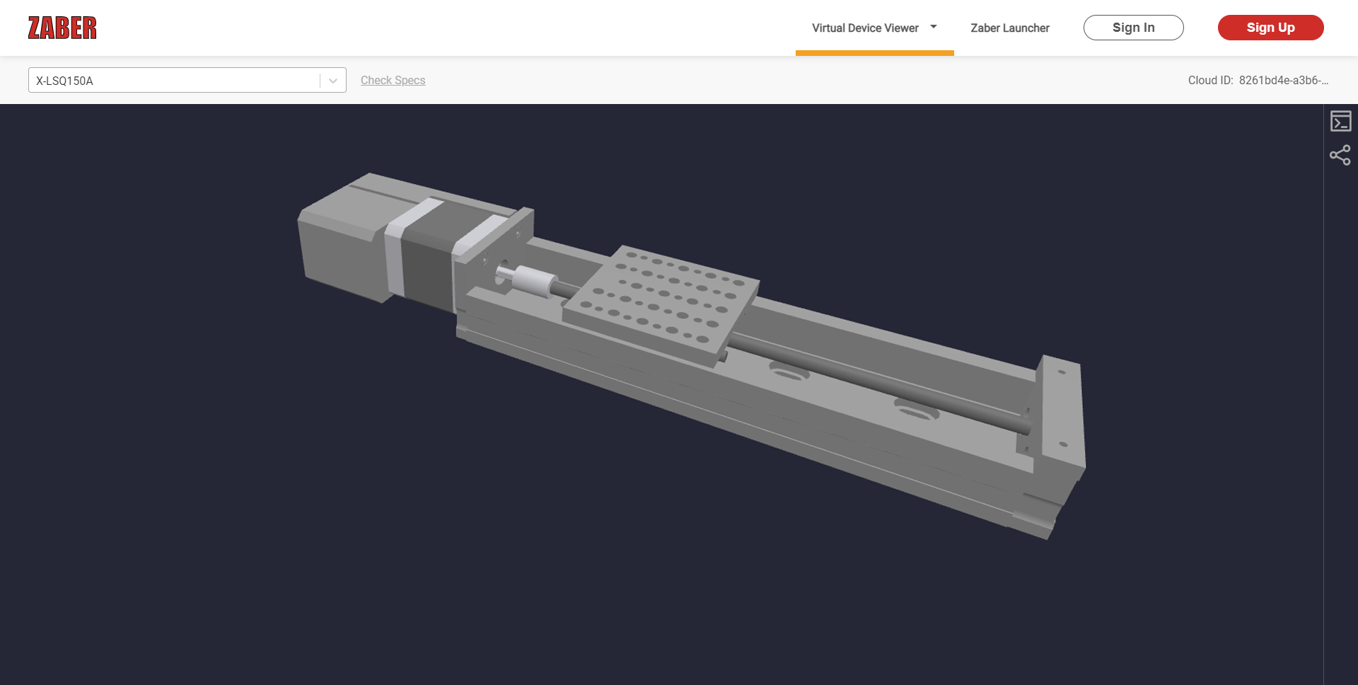 Zaber Virtual Device - Zaber Software Portal